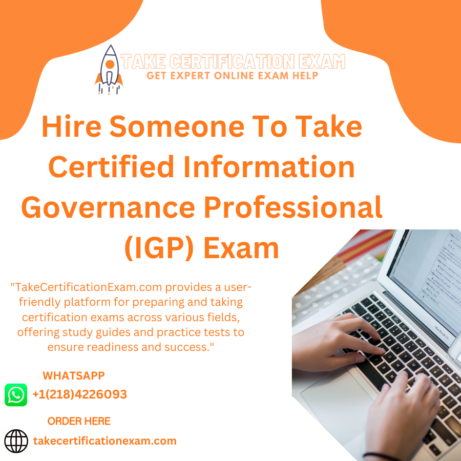 Hire Someone To Do Certified Information Governance Professional (IGP ...